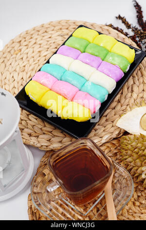 Pancake Durian, Sweet Cake make from Durian Fruit Stock Photo - Alamy