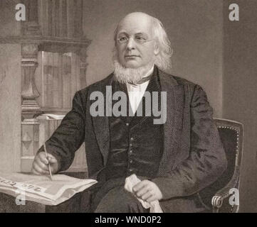 Horace Greeley (1811-1872) was an American newspaper editor and founder ...