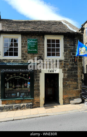 Pateley Bridge Sweet Shop, exterior view of a shop believed to be the ...