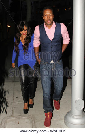 Flex Alexander and Wife Shanice Alexander premiere of 'I Think I Love ...