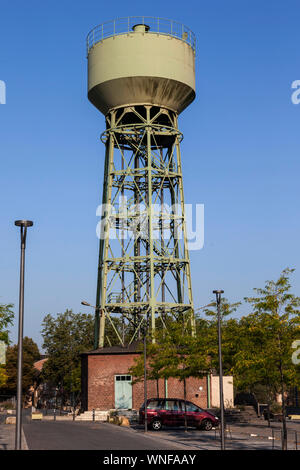 Water tower and coal mining tower Coal Lohberg mine II Stock Photo - Alamy