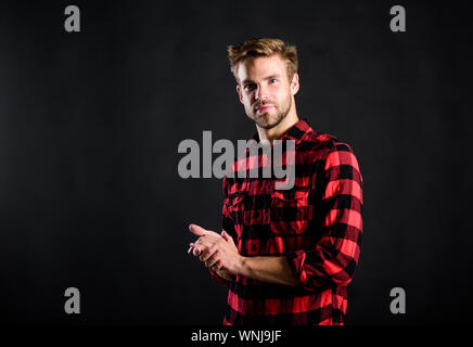 Hipster black background. Standards of manliness or masculinity ...