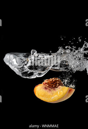 Peach fruit formation Stock Photo - Alamy