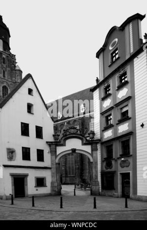 Famous medieval tenement houses called Jas and Malgosia - Hansel and ...