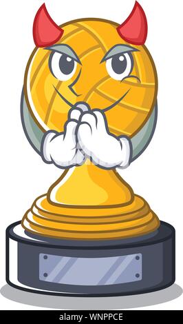 Angry volleyball trophy in the character shape Stock Vector Image & Art ...