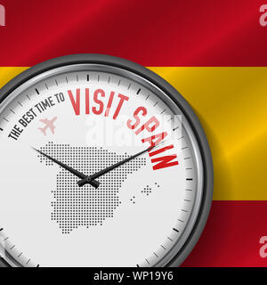 Spain flag waving in the air in 3d rendering Stock Photo - Alamy