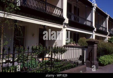 Old Terrace Houses Melbourne Victoria Australia Stock Photo - Alamy