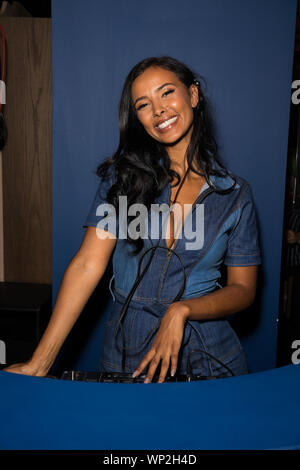 Maya Jama, DJ attends the launch of Puttshack Lakeside in London ...