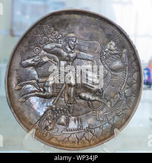 Sasanian silver plate, Mazandaran, Museum of Ancient Iran, National ...