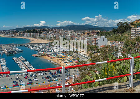 MARINA PORT OF BLANES COSTA BRAVA GERONA CATALONIA SPAIN Stock Photo ...