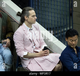 Jordan Roth attends mens semifinal match at US Open Championships ...