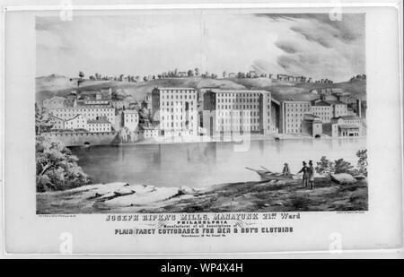 Joseph Ripka's mills. Manayunk 21st Ward, Philadelphia Stock Photo - Alamy
