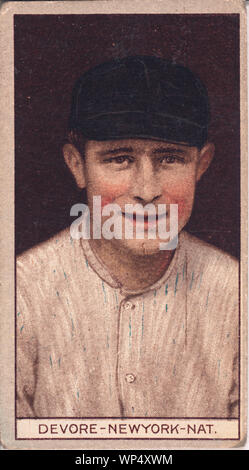 Joshua Devore, New York Giants, baseball card portrait Stock Photo - Alamy