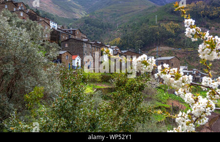 View on the remote schist village of Piodao, Portugal Stock Photo - Alamy