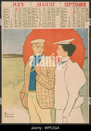 July August September 1897 calendar Stock Photo - Alamy