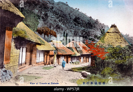 [ 1910s Japan - Houses with Thatched Roofs in the Japanese Countryside ...