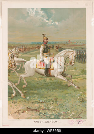 Kaiser Wilhelm II, German Emperor (1859 - 1941) in the uniform of the ...