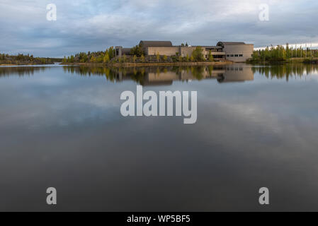 Frame Lake at Somba K'e Park in Yellowknife, Northwest Territories ...