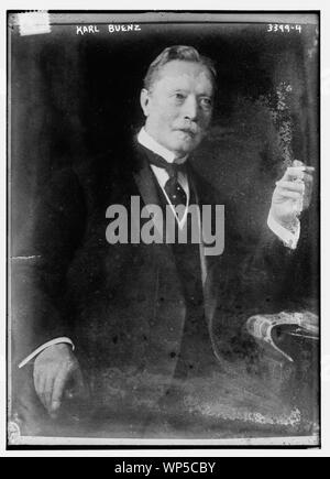 A portrait of Karl Buenz, a historical figure captured in a vintage ...