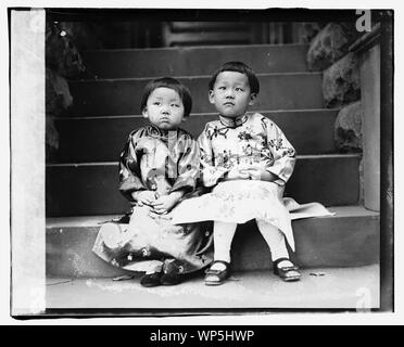 Kenneth & Wilbur Sze, sons of Dr. Sze, a Chinese diplomat ca. 1919 ...