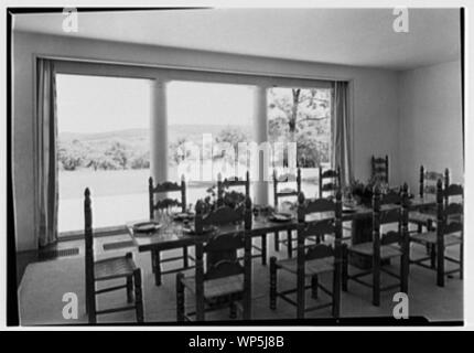 Kent Leavitt, residence in Millbrook, New York. Exterior of dining room ...