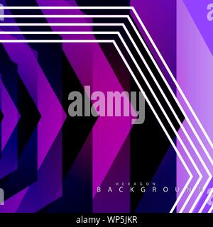 colorful hexagon abstract background. Transparent vector background in ...