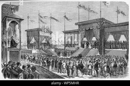 Inauguration Ceremony of the Suez Canal at Port-Said, 17 November, 1869 ...