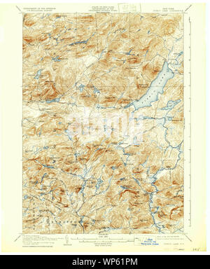 New York NY Piseco Lake 129017 1954 62500 Inverted Restoration Stock ...