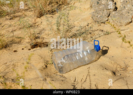 Plastic pollution in the desert sand. Need for awareness of ...
