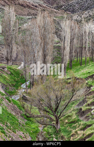 Mountain valley landscape, Qareh Kelisa, Qarah Kalisa, Chaldoran County ...