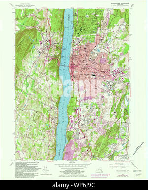 Poughkeepsie, New York, map 1957, 1:24000, United States of America by ...