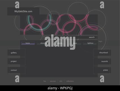 Modern Colorful Abstract Web Site Concept Creative Design Template ...