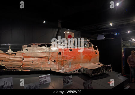 The remains of a Japanese Mitsubishi A6M 'Zero' fighter found on the ...