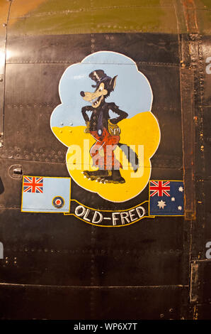 Avro 683 Lancaster Mk 1, Old Fred nose section at the Imperial War ...