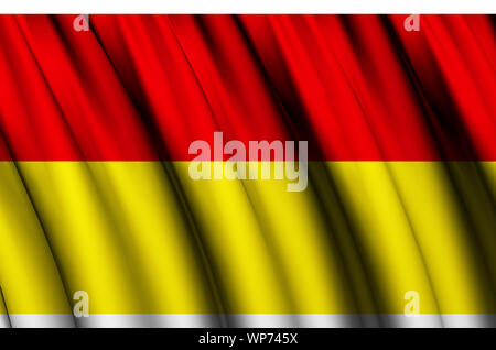 Azuay waving flag illustration. Regions of Ecuador. Perfect for ...