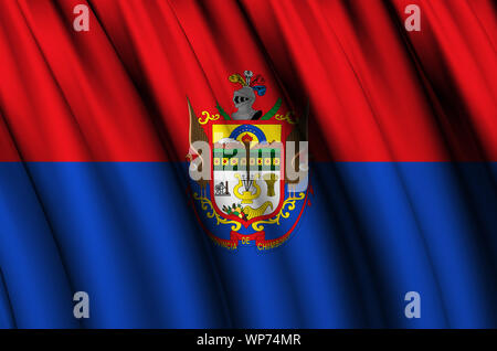 Chimborazo waving flag illustration. Regions of Ecuador. Perfect for ...