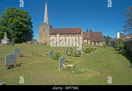 West Mallling Kent St Mary the Virgin Church Stock Photo - Alamy