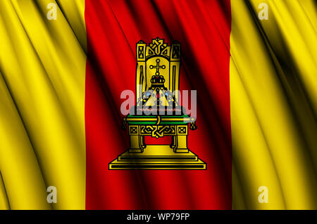 Tver waving flag illustration. Regions of Russia. Perfect for ...