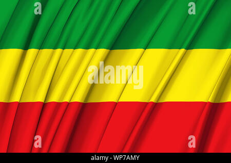 Carchi waving flag illustration. Regions of Ecuador. Perfect for ...