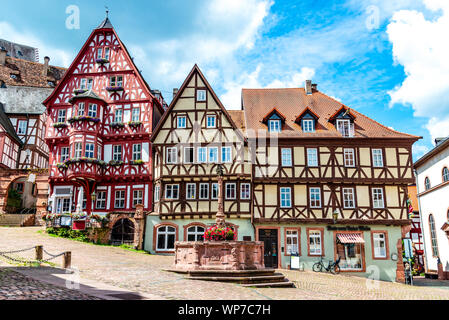 The market place, Miltenberg am Main, Bavaria, Germany, Europe Stock ...