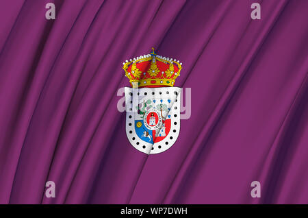 Soria waving flag illustration. Regions and cities of Spain. Perfect ...