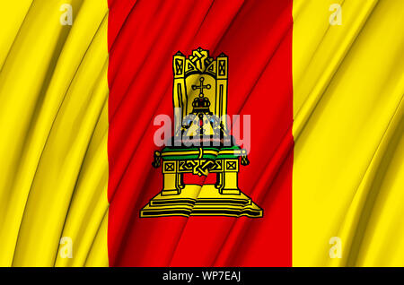 Tver waving flag illustration. Regions of Russia. Perfect for ...