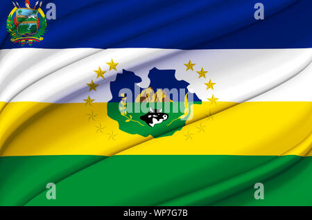 Guarico waving flag illustration. Regions of Venezuela. Perfect for ...