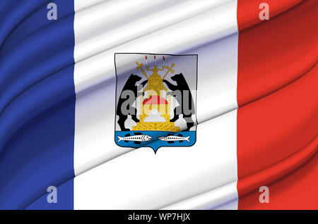 Novgorod waving flag illustration. Regions of Russia. Perfect for ...
