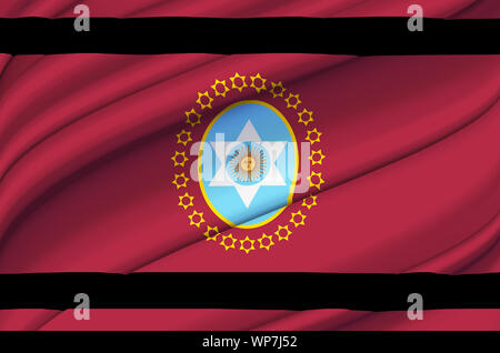 Salta waving flag illustration. Regions of Argentina. Perfect for ...