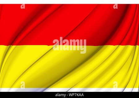 Azuay waving flag illustration. Regions of Ecuador. Perfect for ...
