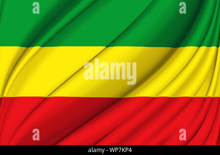 Carchi waving flag illustration. Regions of Ecuador. Perfect for ...