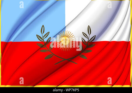 Catamarca waving flag illustration. Regions of Argentina. Perfect for ...