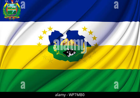 Guarico waving flag illustration. Regions of Venezuela. Perfect for ...