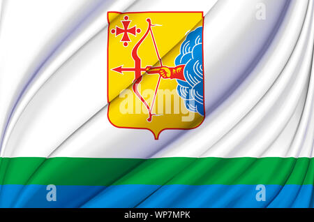 Kirov waving flag illustration. Regions of Russia. Perfect for ...